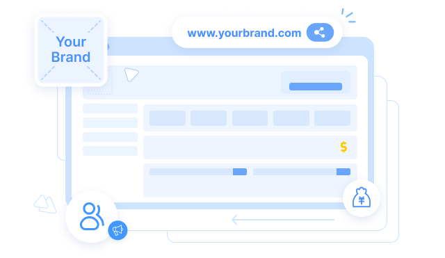 Branded portal and affiliate dashboard supported, with access to customize referral links and ...